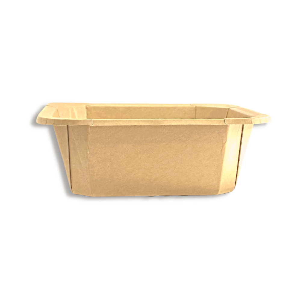 #1000S | 32oz Kraft Square Paper Container | 159x159mm Top - 300 Pcs ...