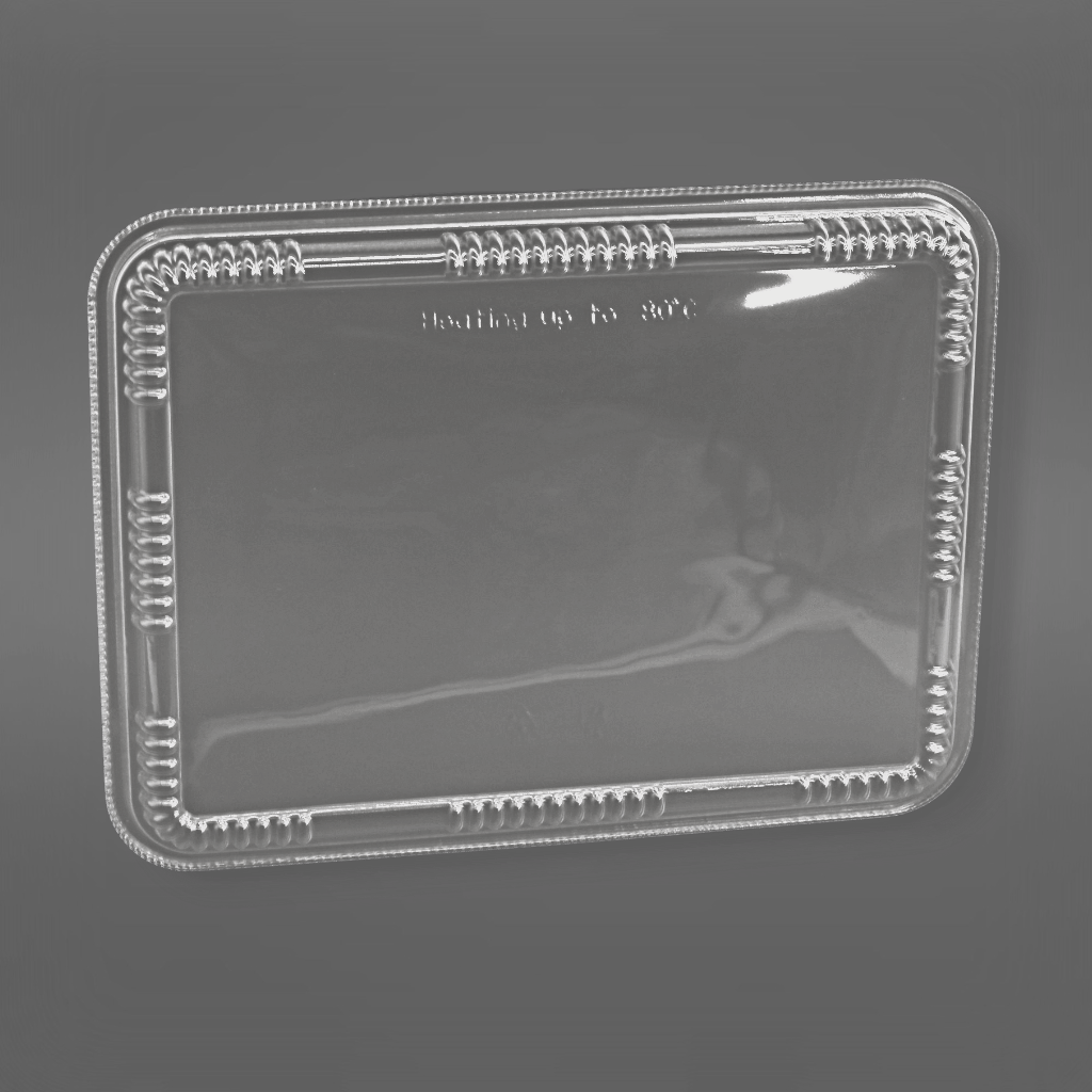 ATCLH32LID | Clear Rectangular Lid Fit 5 Compartment Bento Box-300 Pcs ...