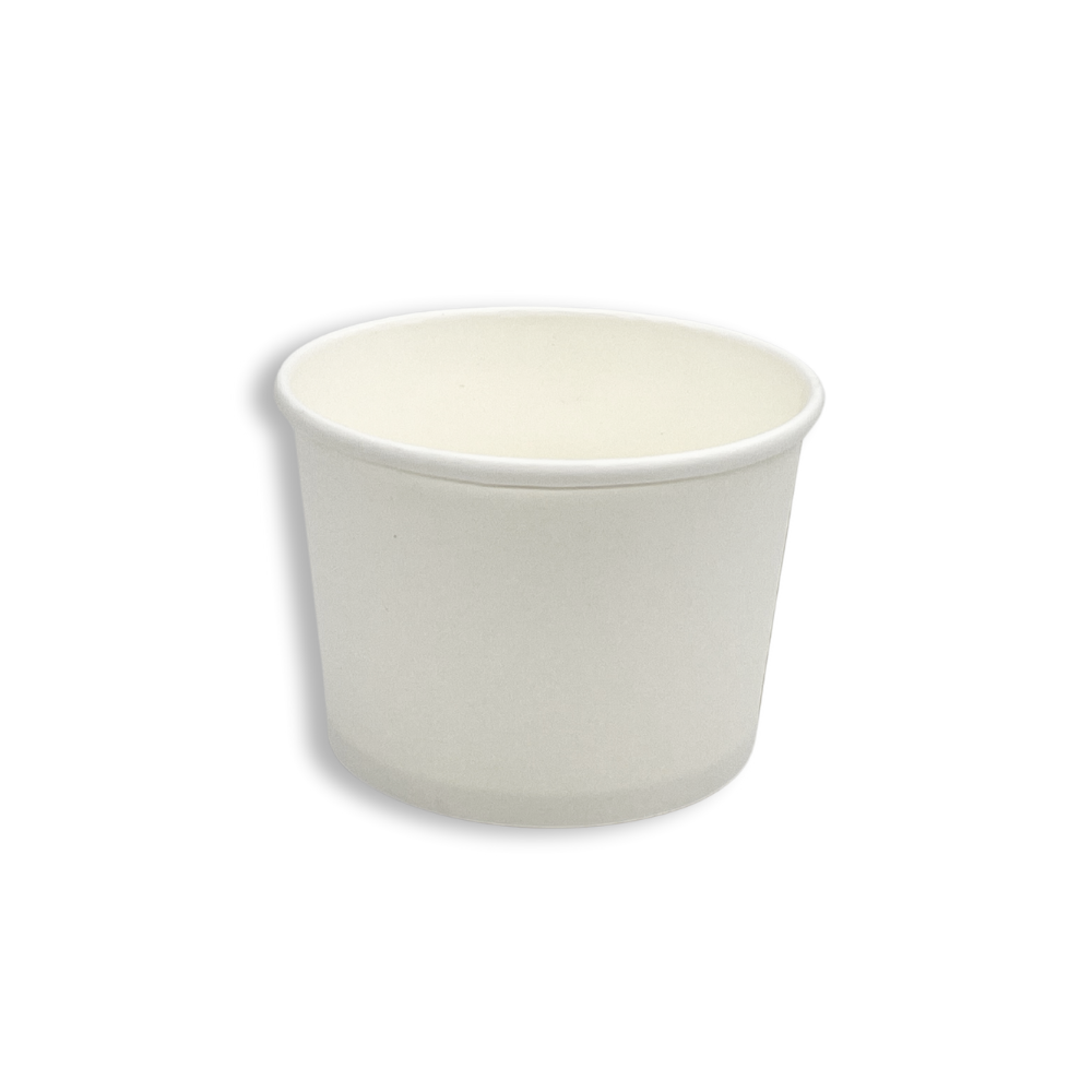 #20D | 20oz White Paper Soup Cup Food Container | 115mm Top - 500 Pcs ...