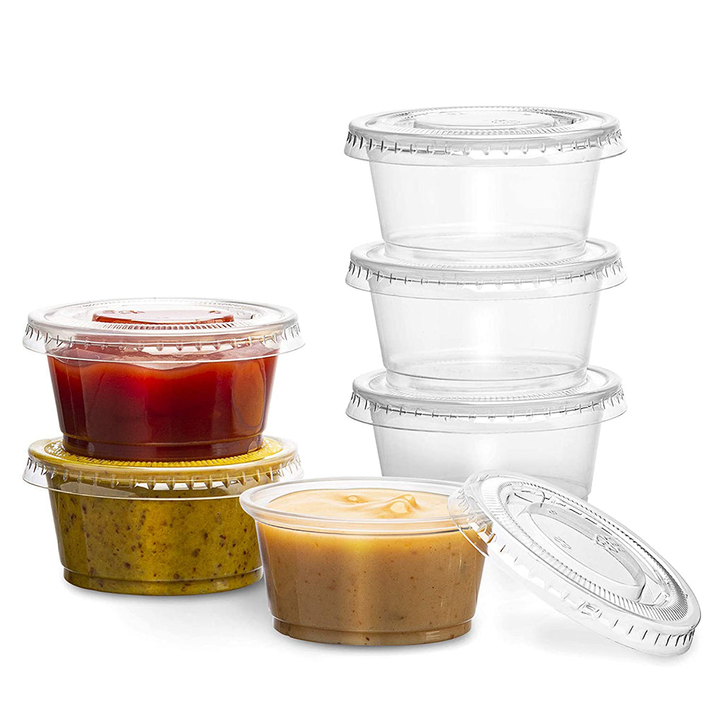 XT 2oz PP Clear Sauce Cup Portion Cup | 62mm Top (Base Only)-2500 Pcs ...