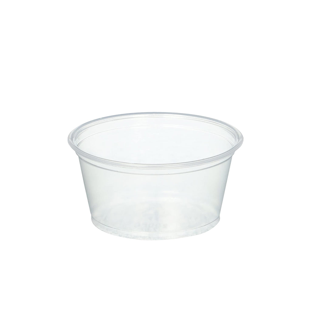 XT 2oz PP Clear Sauce Cup Portion Cup | 62mm Top (Base Only)-2500 Pcs – HD Bio Packaging