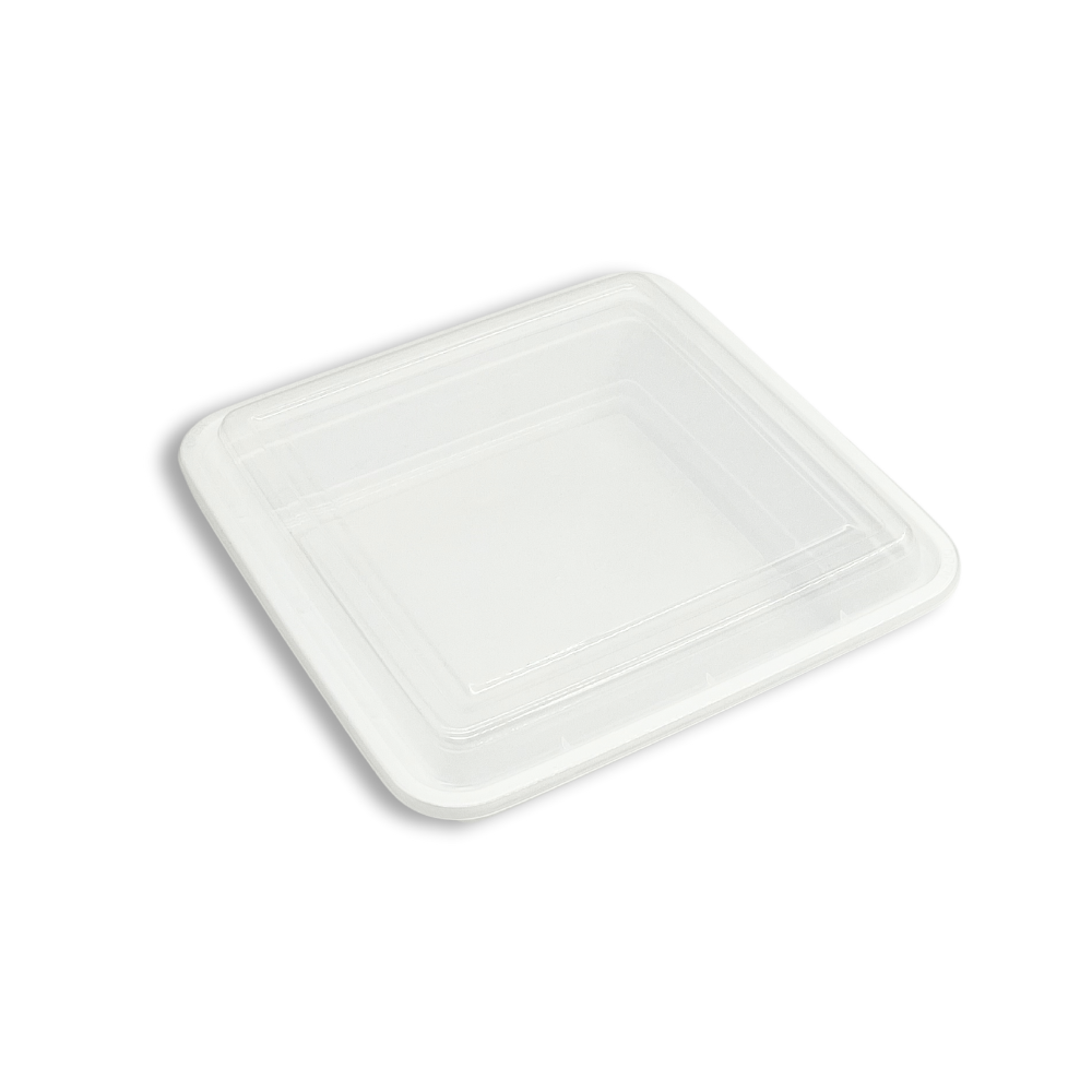 RE-48 HD 48oz Microwaveable White Square To Go Container W/Lid-150 Set ...