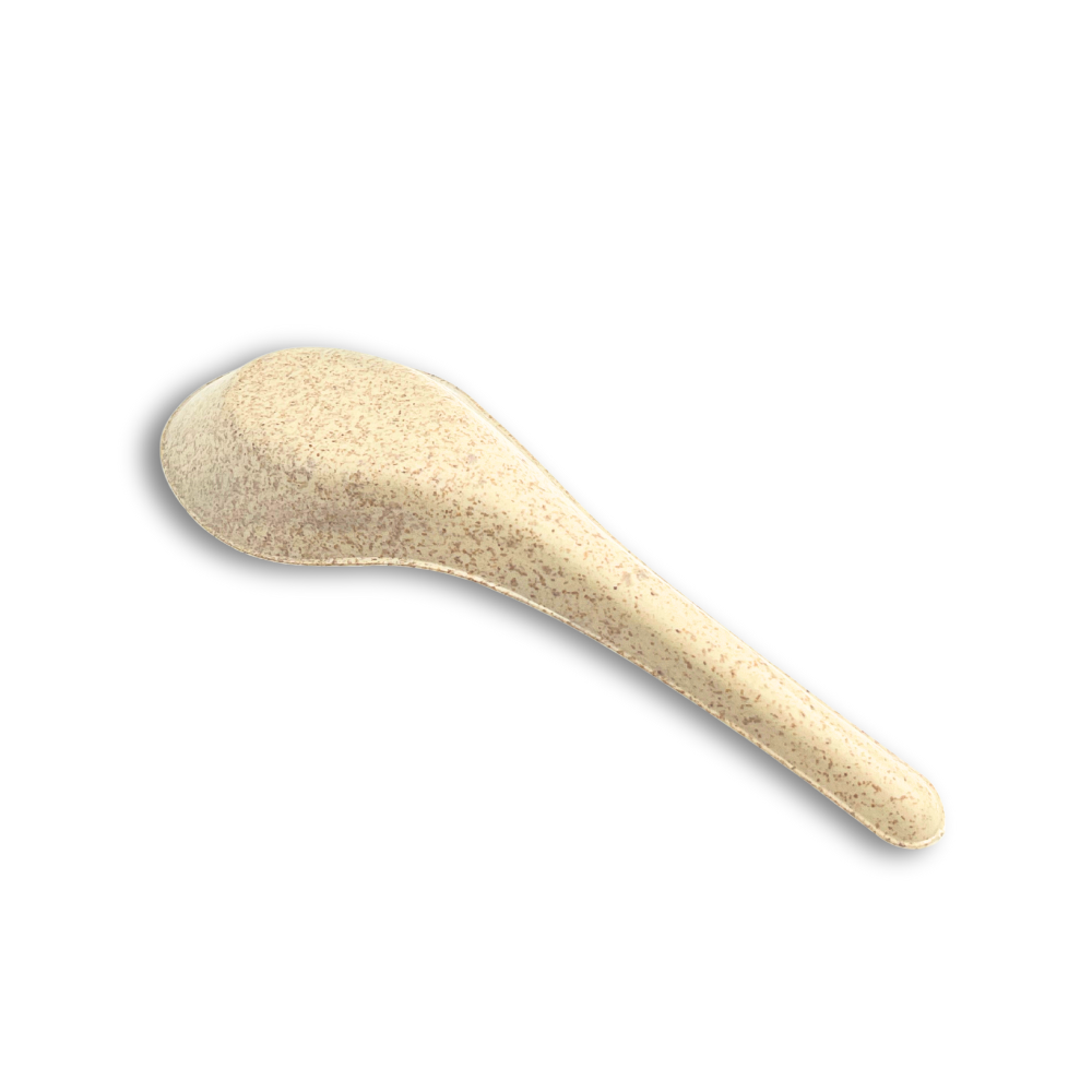 5.43" Corn Starch Bio Asian Soup Spoon - 1000 Pcs – HD Bio Packaging