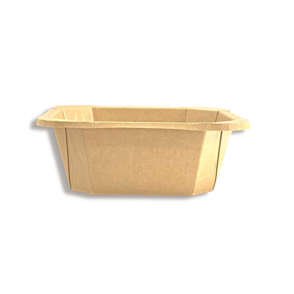 #750S | 25oz Kraft Square Paper Container | 134x134mm Top - 300 Pcs ...