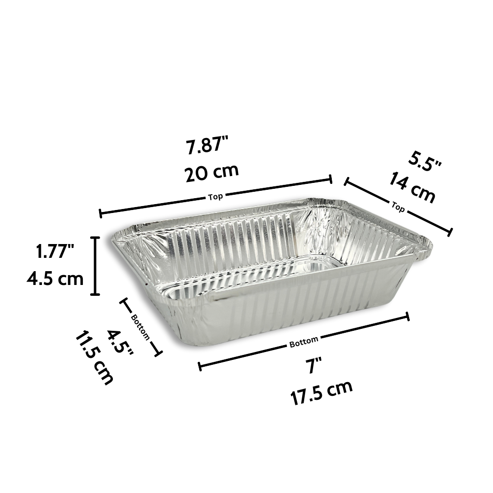 B10-ACK-AR103 5x8" Aluminum Foil Container Baking Foil Pan (Base Only ...