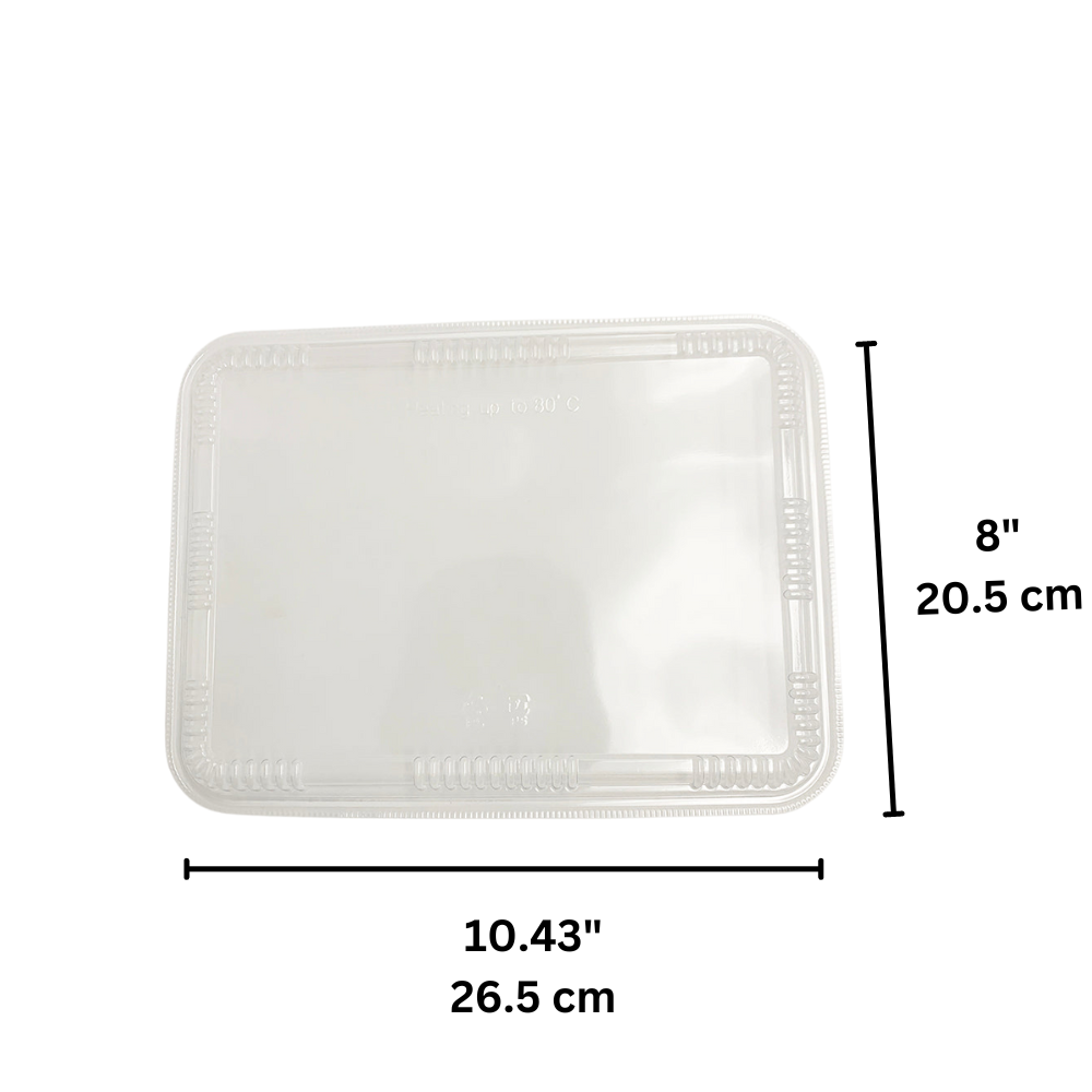 ATCLH32LID | Clear Rectangular Lid Fit 5 Compartment Bento Box-300 Pcs ...