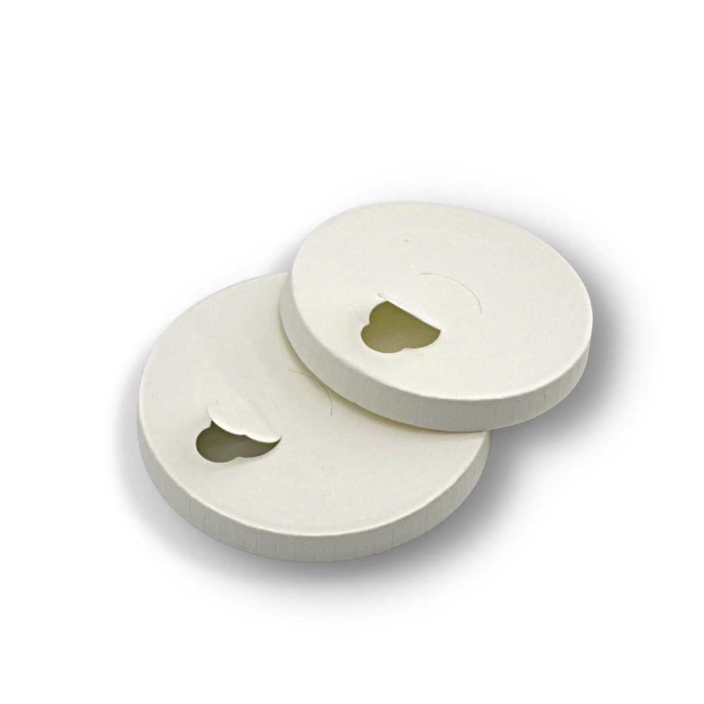 D90 90mm Reclosable White Paper Lid | Fit 10/12/16/20oz Hot Paper Cup ...