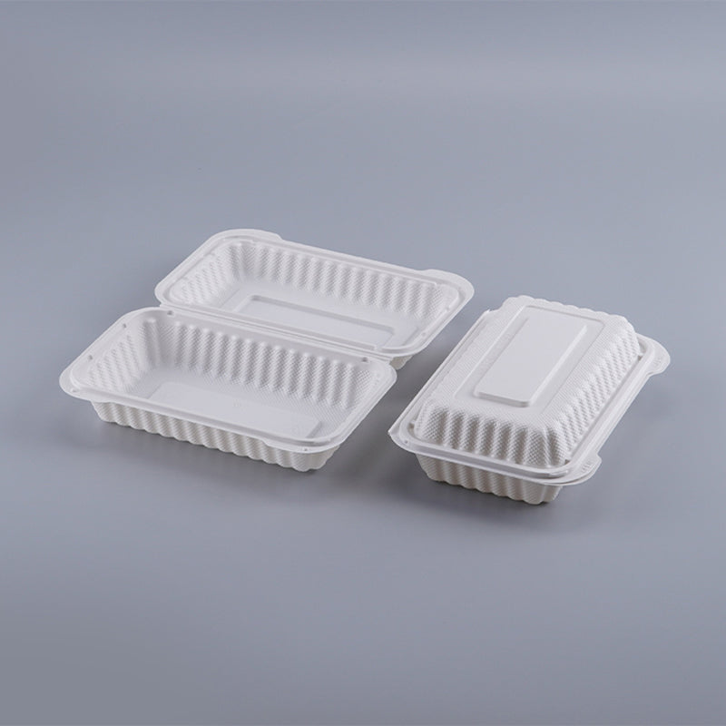#EP28 Microwavable White Rectangular Clamshell Food Container-150 Sets ...