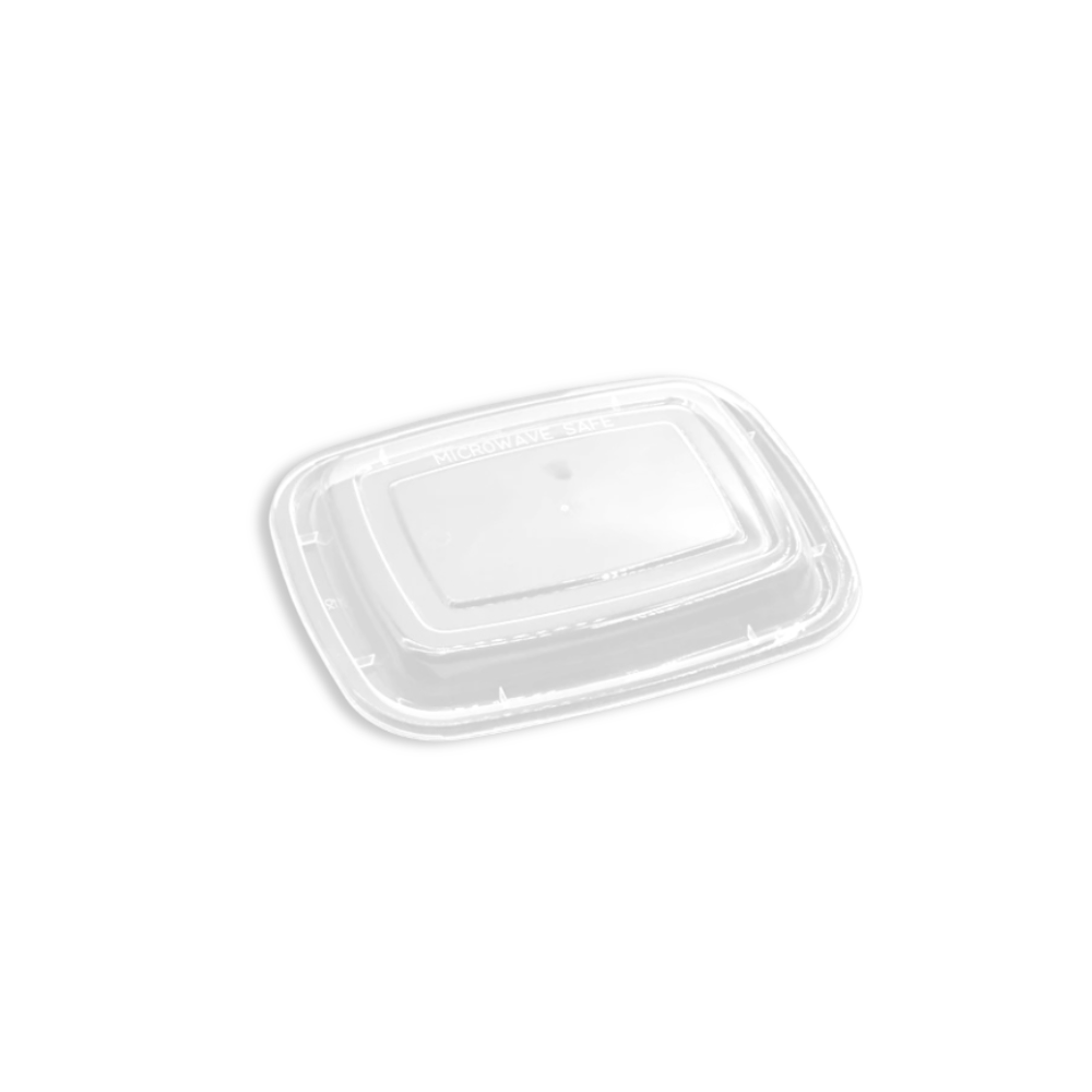 F-6412 Lid | 140x114mm PP Clear Rectangular Lid Fit TD 12oz Food ...