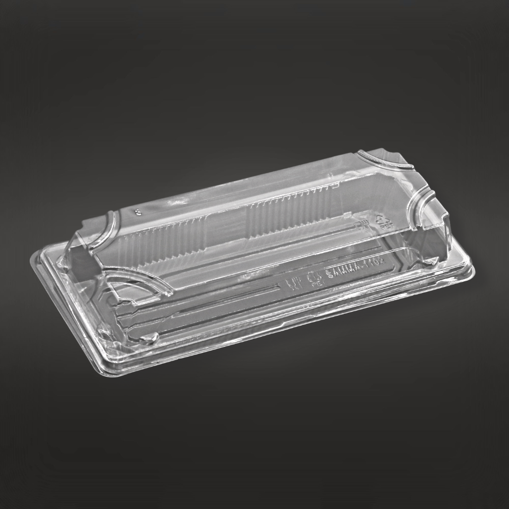 1102 Disposable Clear Take Out Sushi Container W/ Clear Lid - 500 Sets ...