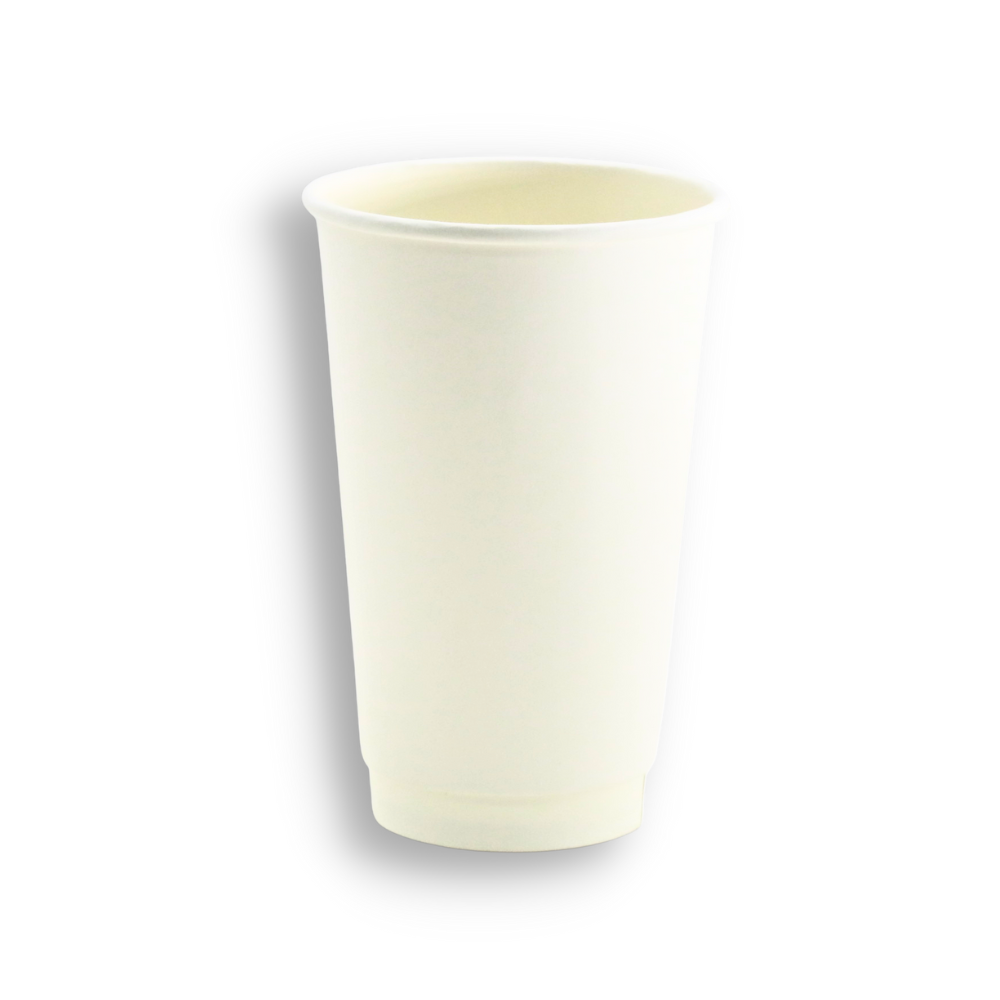 HD 16oz White Double Wall Insulated To Go Coffee Paper Cup - 500 Pcs ...