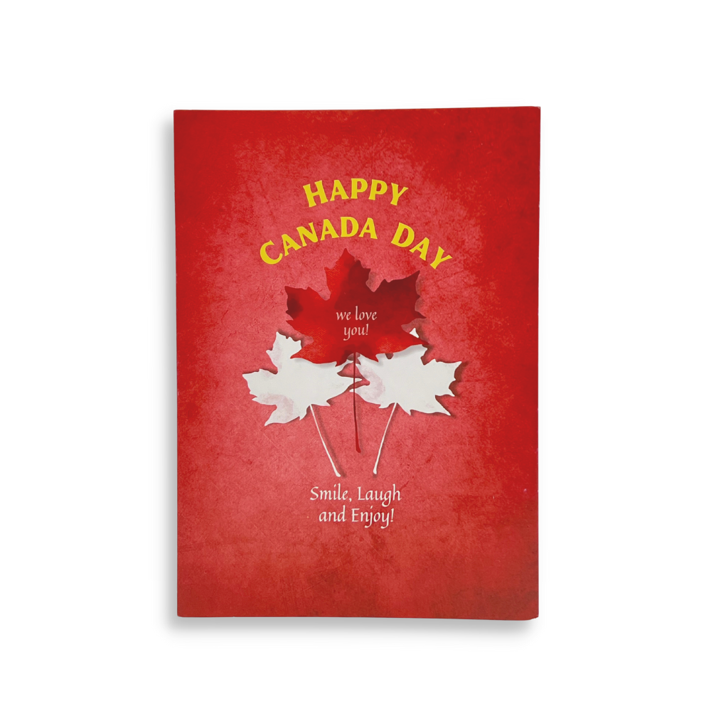 Canada Day Cards Calendar For Each Day On July 1. Greeting Card.