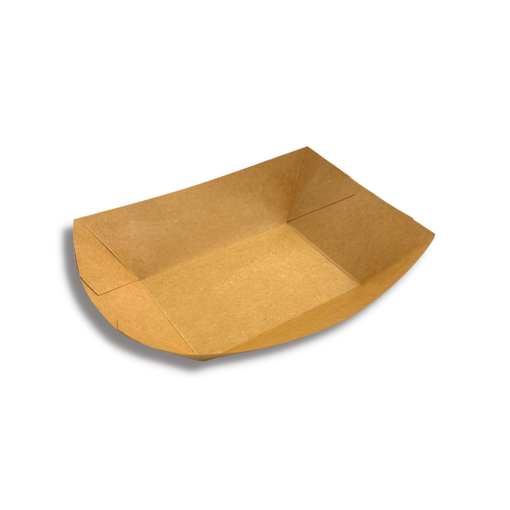 JH-BST04 | 2lb Grease-Proof Kraft Paper Food Tray – HD Bio Packaging
