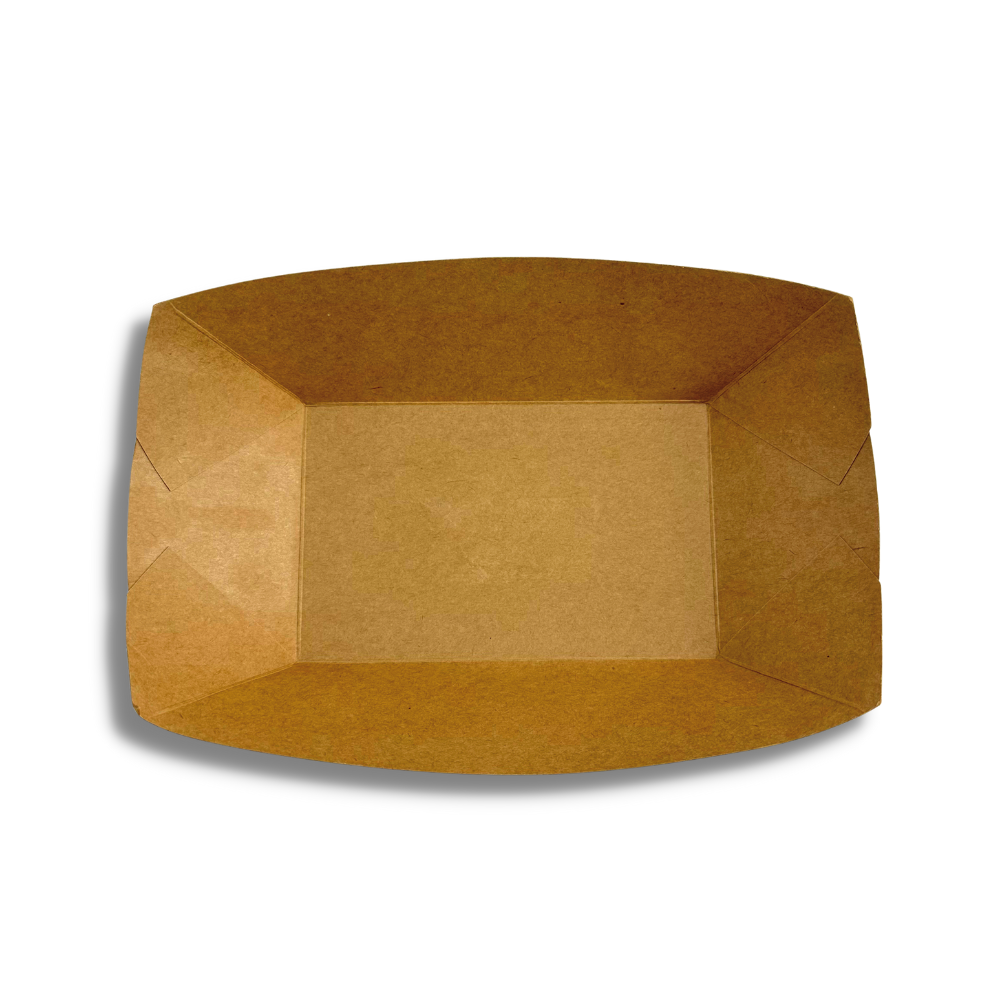 JH-BST05 | 3lb Grease-Proof Kraft Paper Food Tray – HD Bio Packaging
