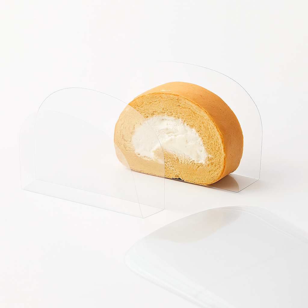 Plastic Clear Thick Slice Roll Cake Wrap Film | 4.33x1.58x3.15" – HD ...