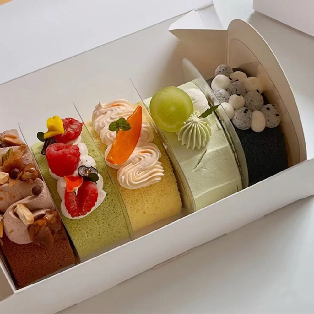 Plastic Clear Thick Slice Roll Cake Wrap Film | 4.33x1.58x3.15" – HD ...