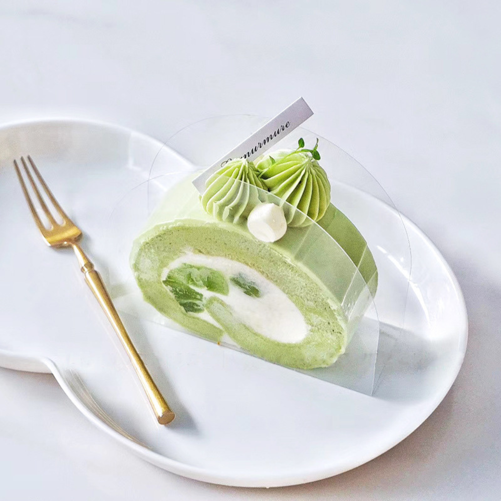 Plastic Clear Thick Slice Roll Cake Wrap Film | 4.33x1.58x3.15" – HD ...