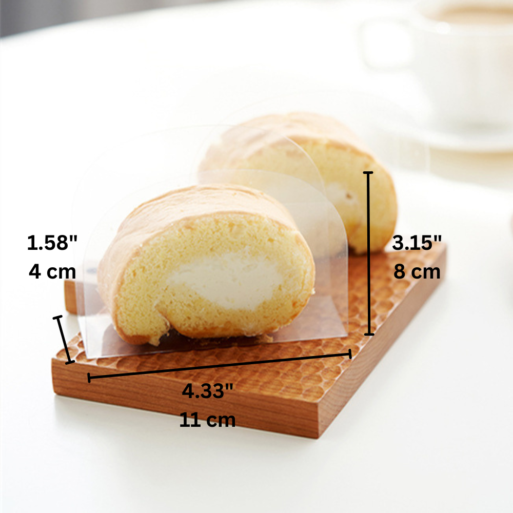 Plastic Clear Thick Slice Roll Cake Wrap Film | 4.33x1.58x3.15" – HD ...
