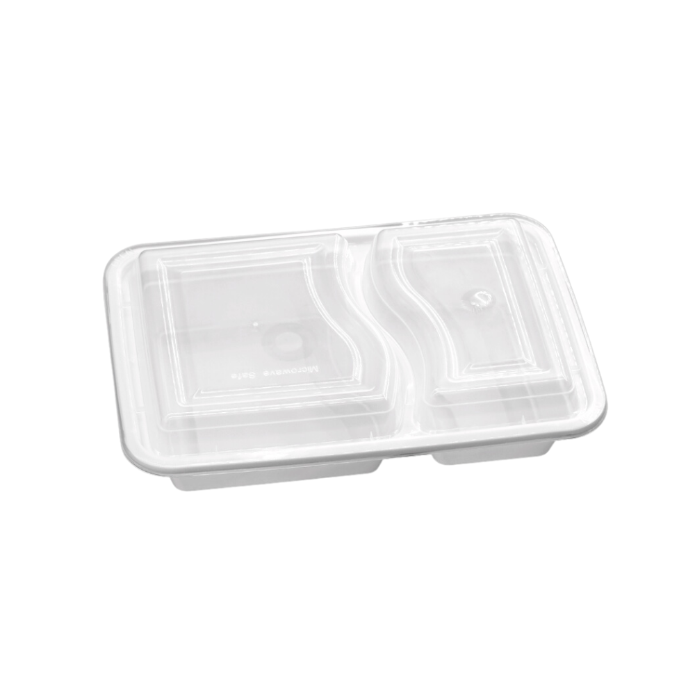 RE-232 | HD 32oz Plastic White Rectangular To Go Container W/ Lid – HD ...
