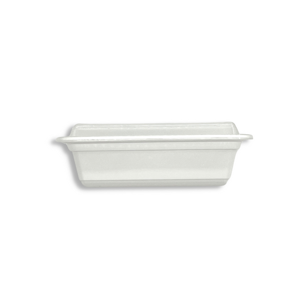RE-24 HD 24oz Microwaveable White Rectangular To Go Container With Lid ...
