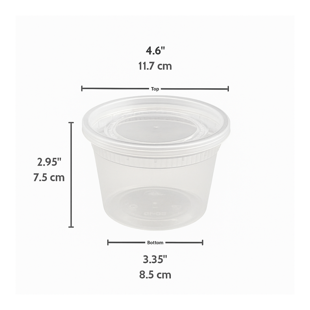 SC-16 | HD 16oz Heavy Duty Leak-resistant Translucent Deli Container W ...