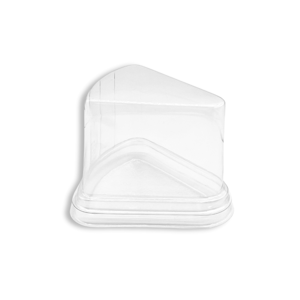 Triangular Clear Cake Slice Tray W/ Lid | 3.94x3.54x3.82" – HD Bio ...