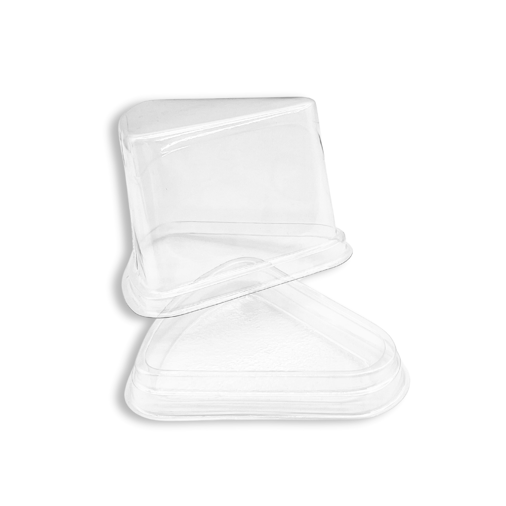 Triangular Clear Cake Slice Tray W/ Lid | 3.94x3.54x3.82" – HD Bio ...