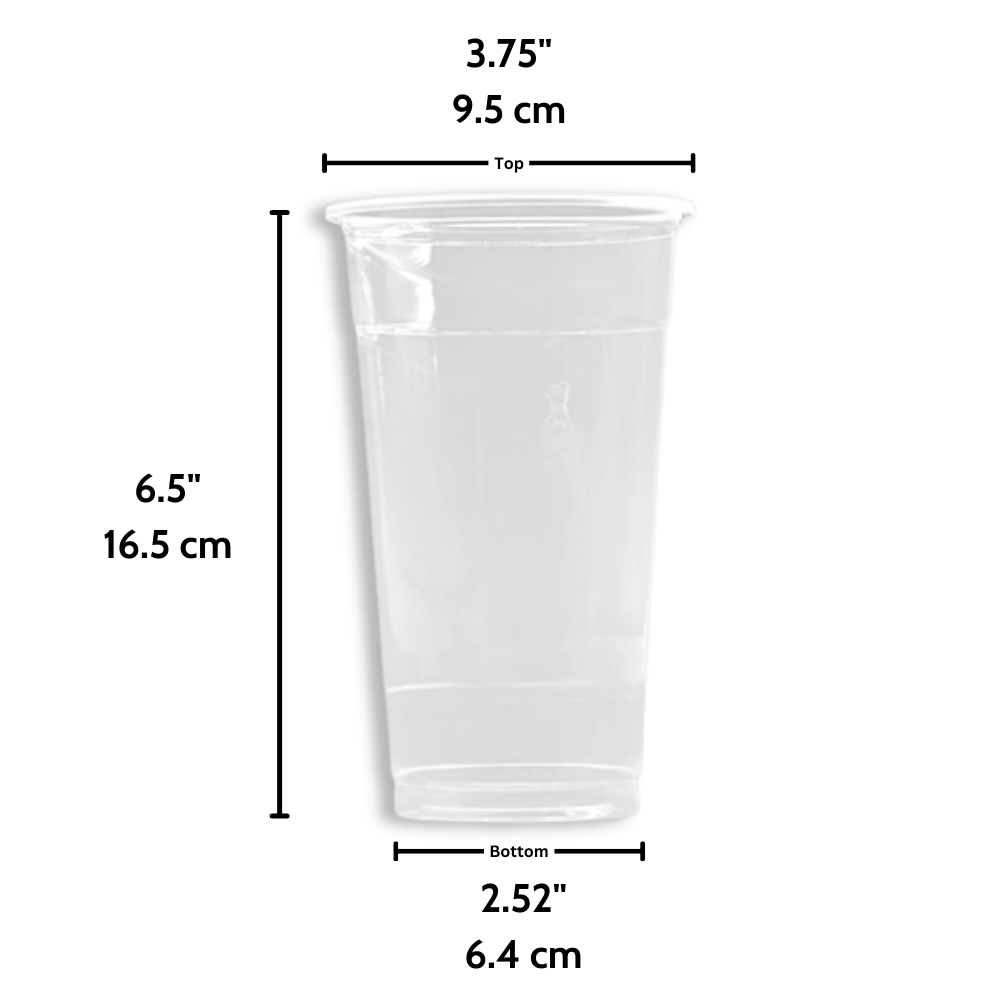 YS-700 24oz Plastic Take Out Crystal Clear Soft Cold Drink Cup-1000Pcs ...