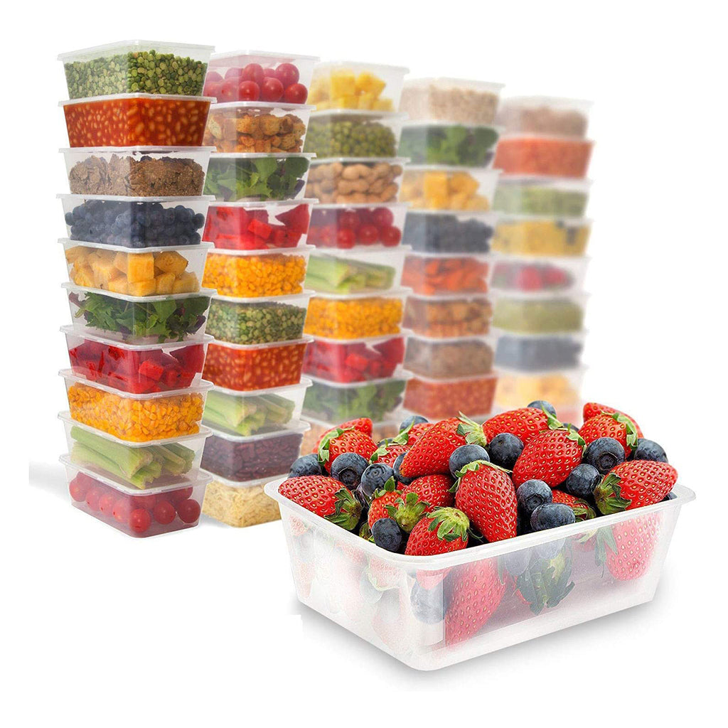 SK 1000 | 34oz Microwaveable Clear Take Out Food Container - 500 Pcs ...