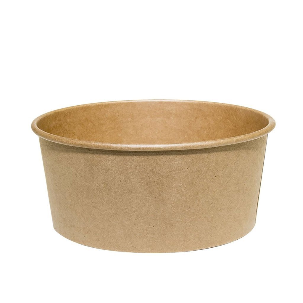 #1100B | 37oz Kraft Round Paper Bowl | 165mm Top (Base Only) – HD Bio ...
