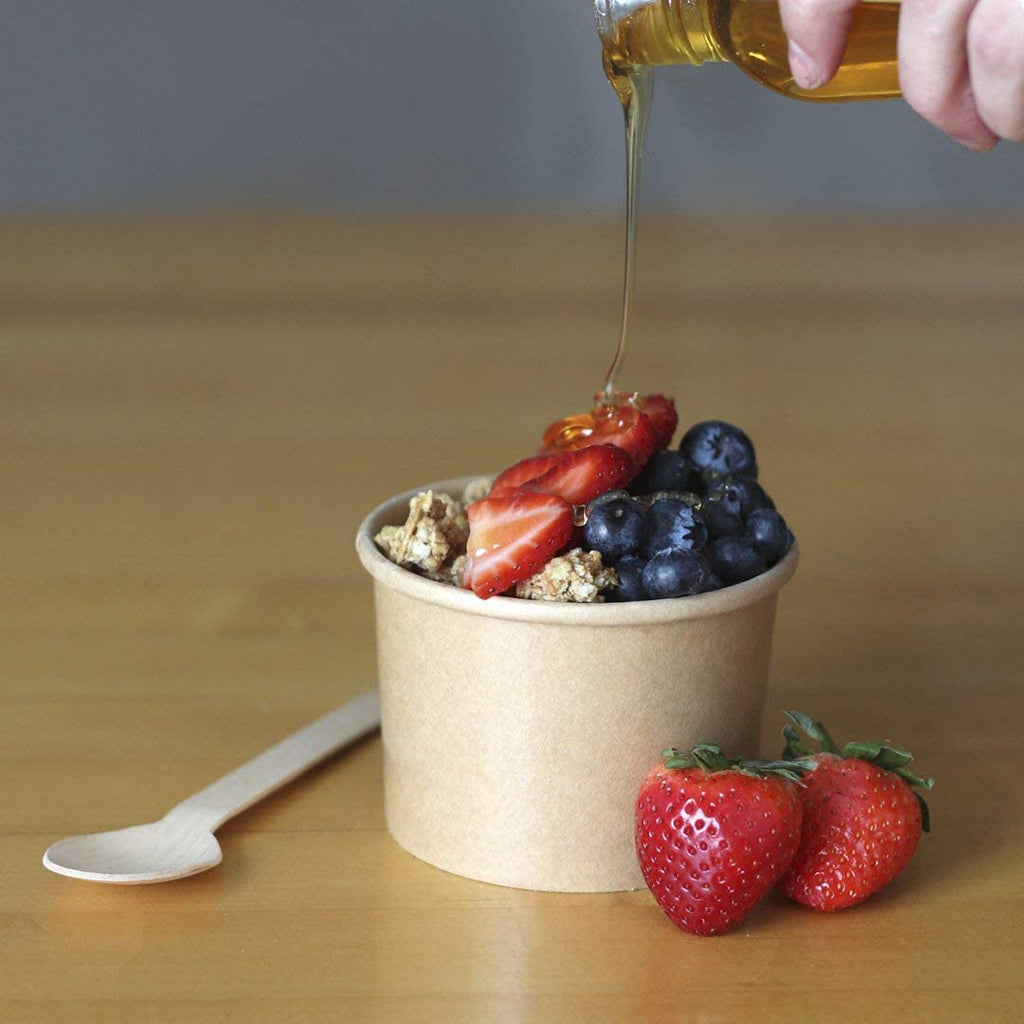 #12B | 12oz Kraft Paper Soup Cup Food Container | 96mm Top - 500 Pcs ...