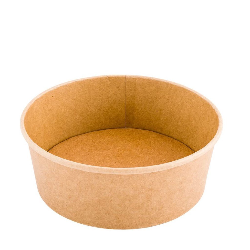 #1300B | 44oz Kraft Round Paper Bowl | 185mm Top (Base Only) – HD Bio ...