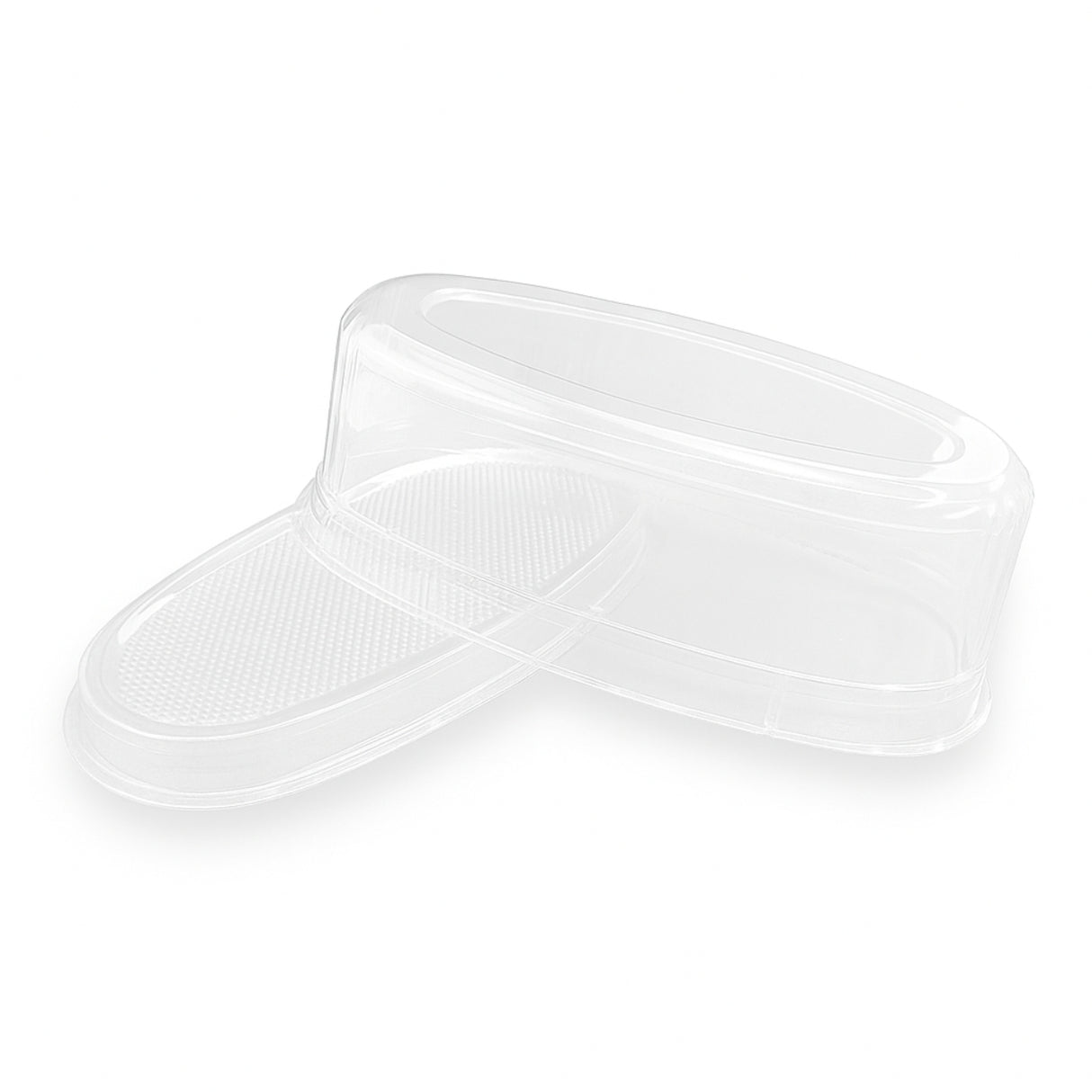 HG202 Clear Oval Cheese Cake Container W/ Lid 9.45x5.12x3.25"-300 Sets ...