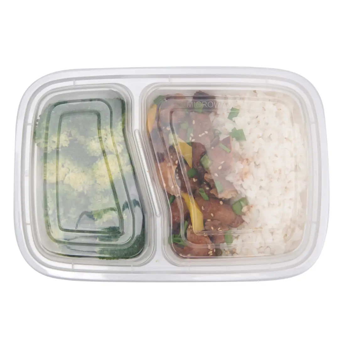 RE-232 | HD 32oz Plastic White Rectangular To Go Container W/ Lid – HD ...