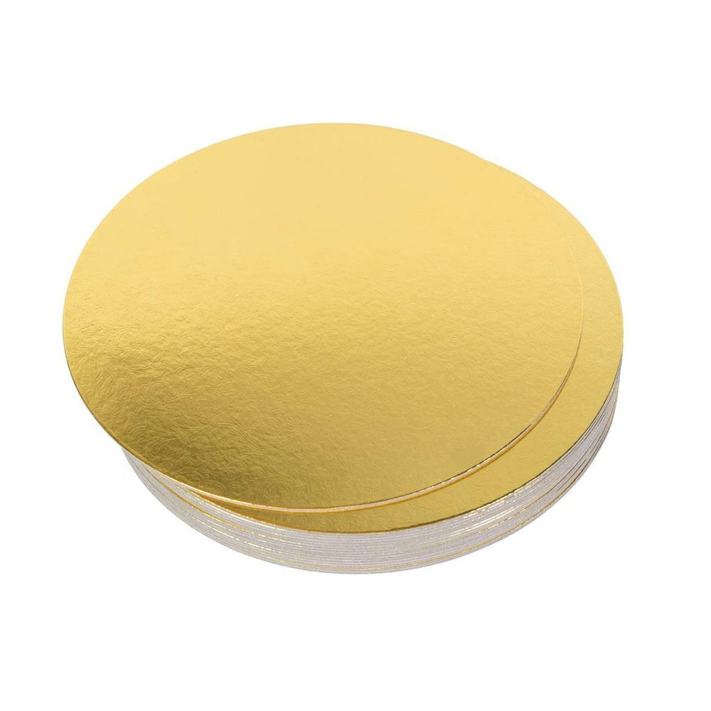 6.25" Golden Round Cake Paper Pad Cardboard Cake Base - 50 Pcs – HD Bio ...