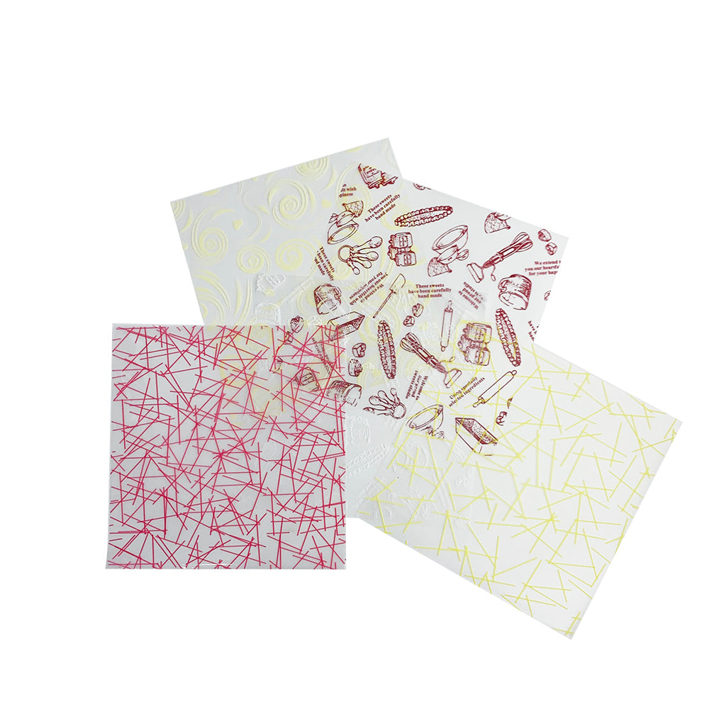 5.9x5.9" Plastic Square Cake Wrap Film (Random Pattern) - 500 Pcs – HD ...