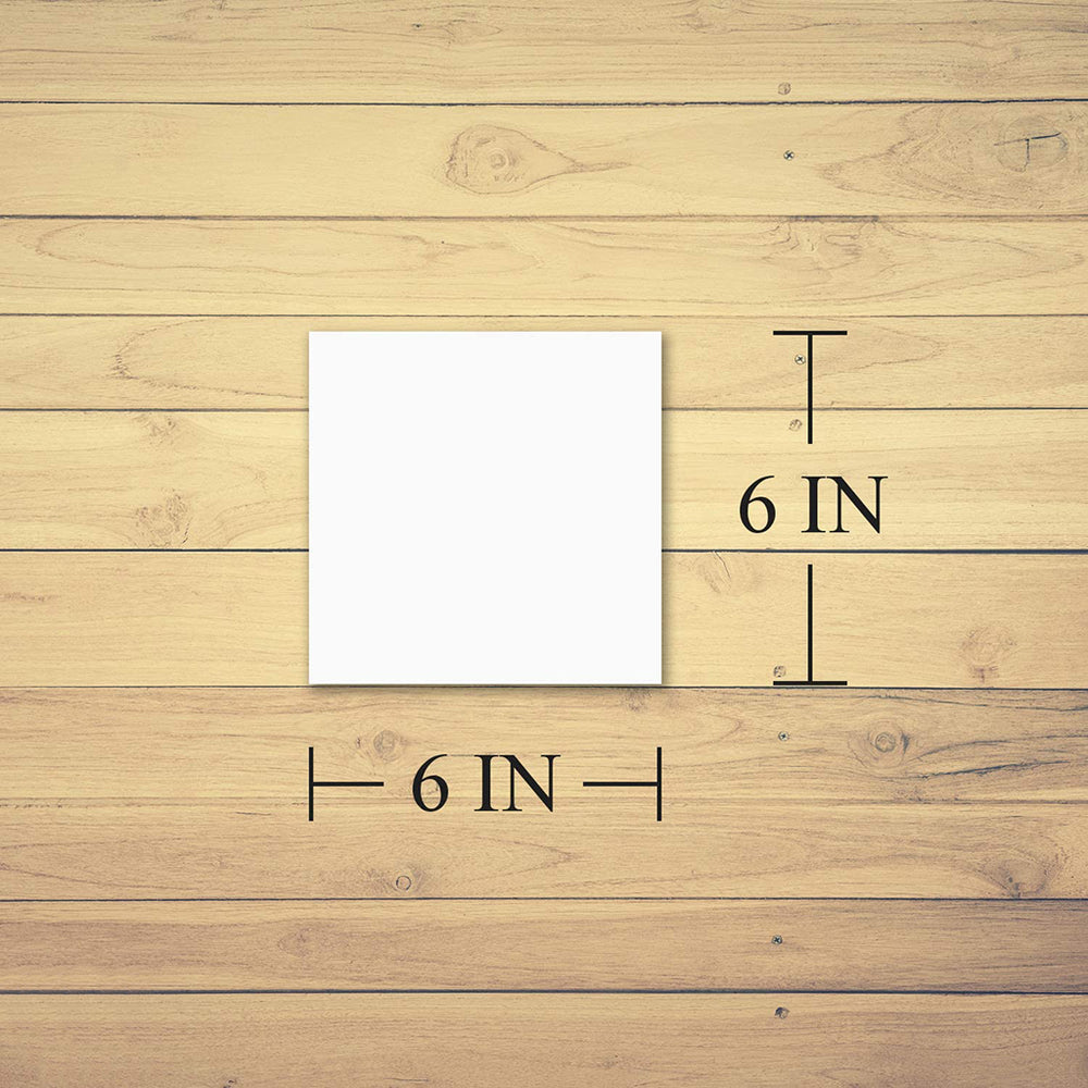 6x6" Solid Bleach White Paper Card Blank Index Card - 75 Pcs – HD Bio ...