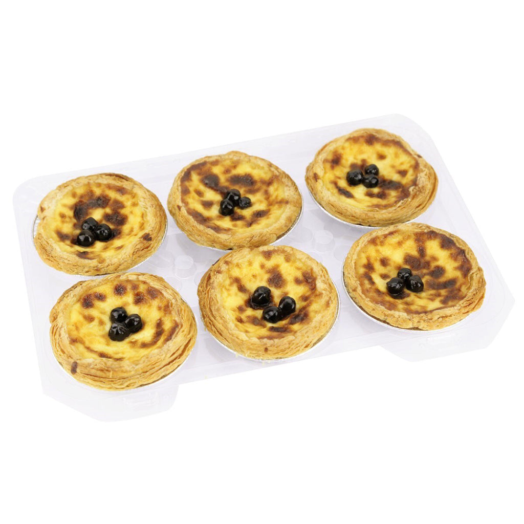 F1109 PET | 6 Egg Tart Clear Rectangular Hinged Container - 200 Pcs ...