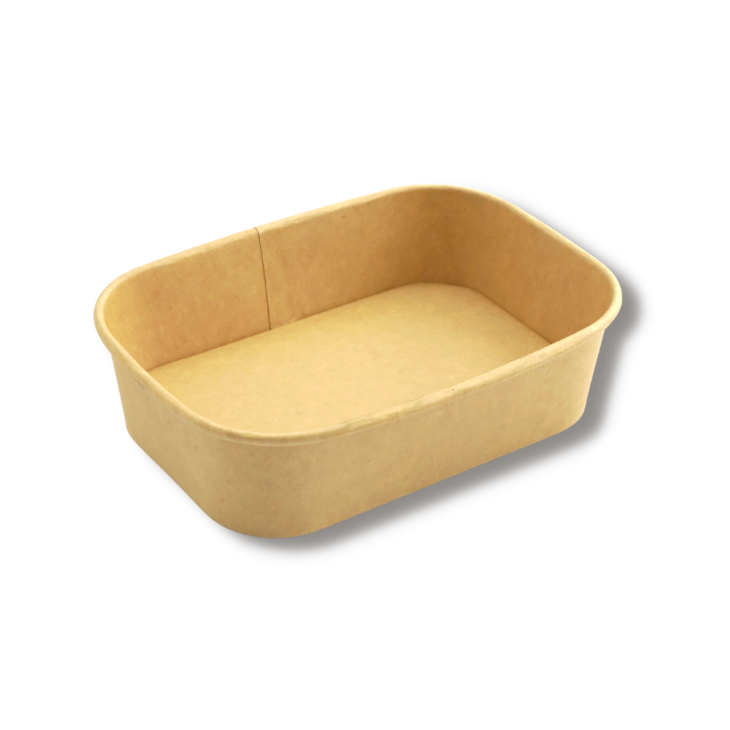 JH-R-580B | 19oz Rectangle Kraft Paper Container (Base Only) - 300 Pcs ...