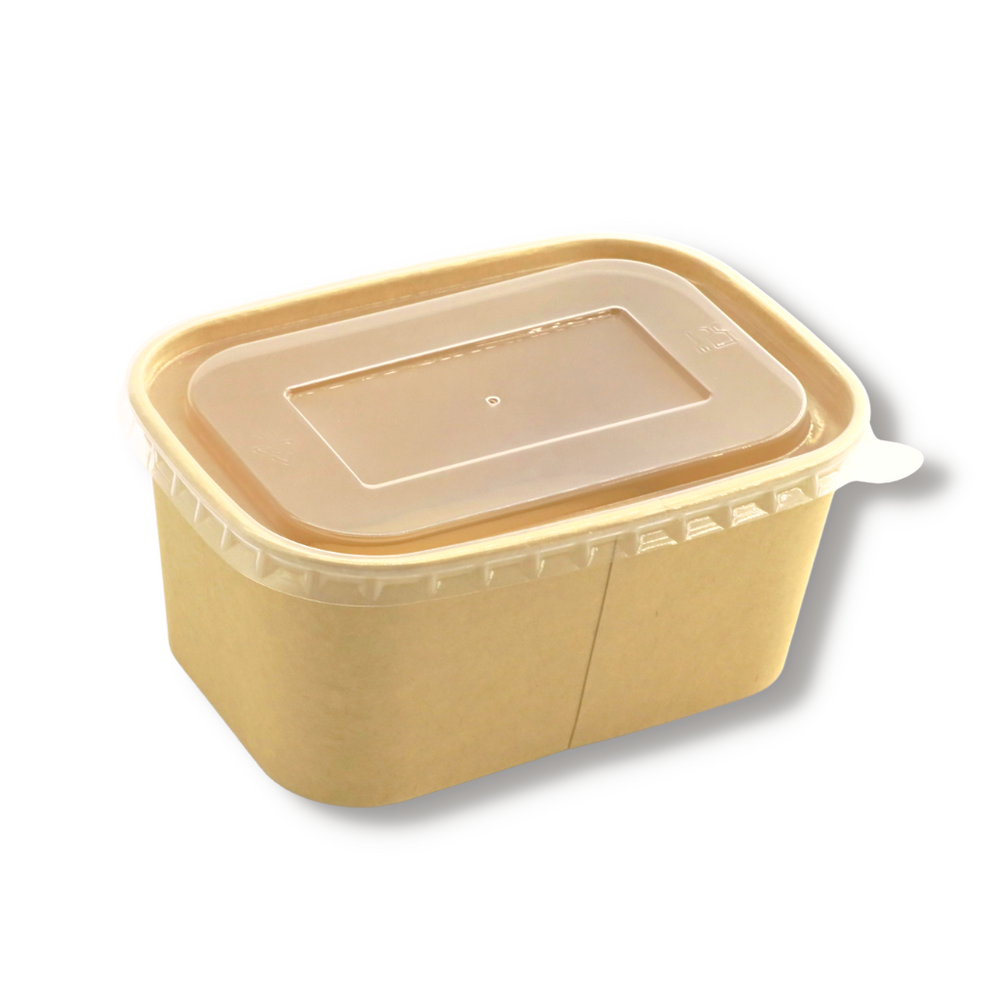 JH-R-1000B | 32oz Rectangular Kraft Paper Container(Base Only)-300 Pcs ...