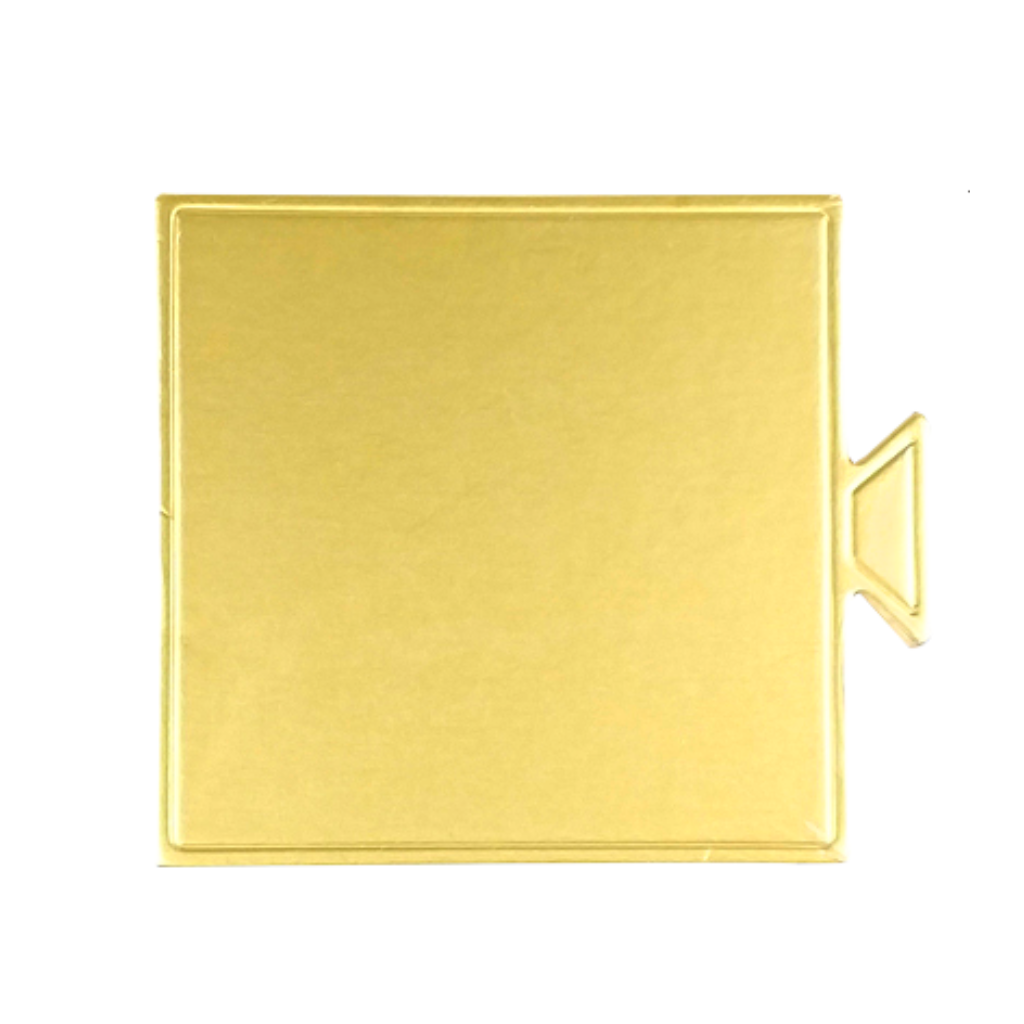 3.54x3.54" Golden Square Cake Paper Pad W/ Handle – HD Bio Packaging