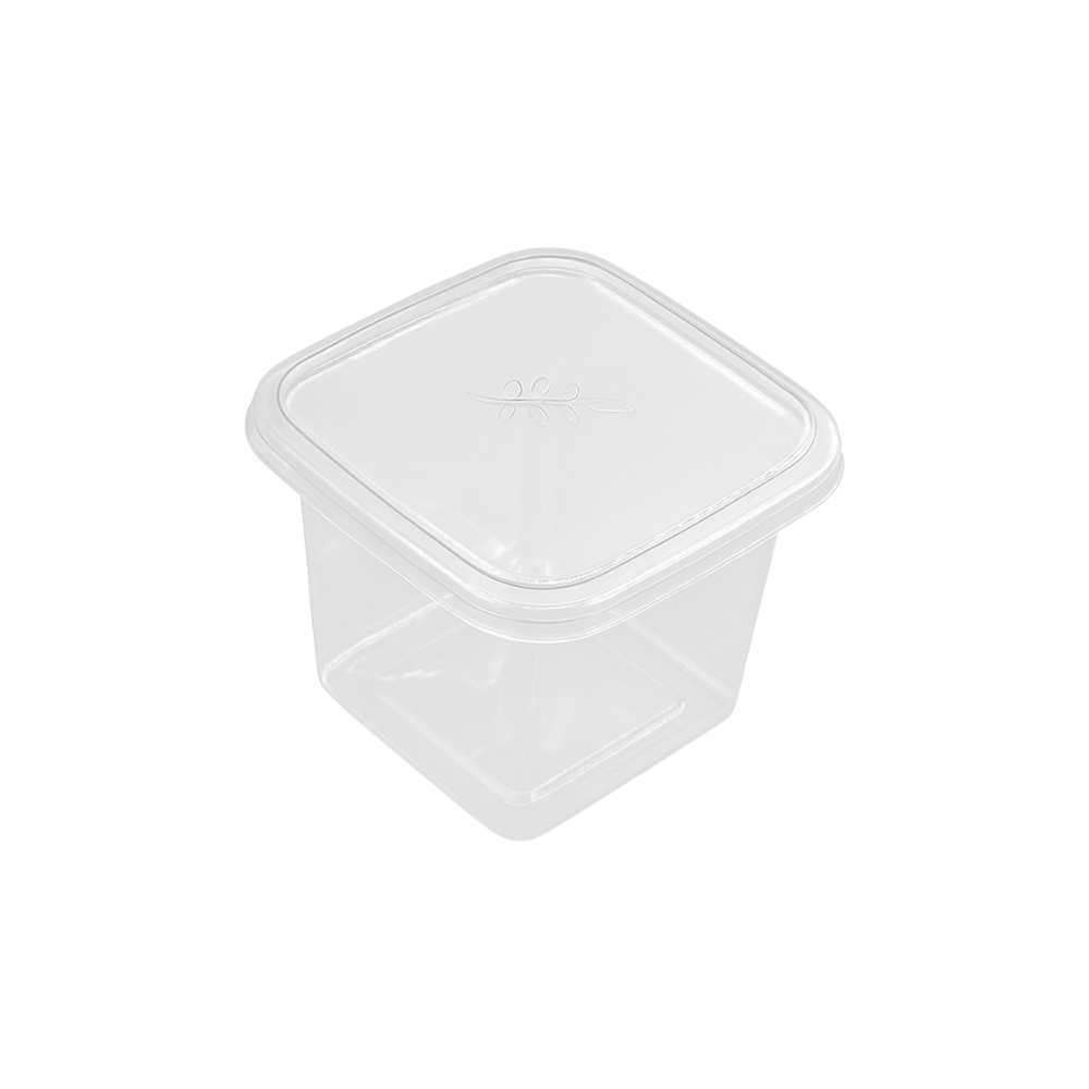 12oz Take Out Square Clear Plastic Mousse Box W/ Lid - 200 Sets – HD ...