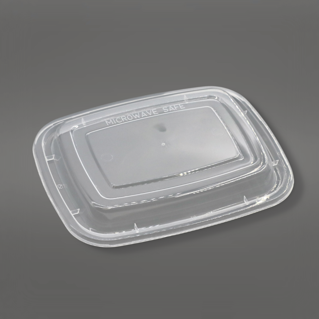 F-6412 Lid | 140x114mm PP Clear Rectangular Lid Fit TD 12oz Food ...