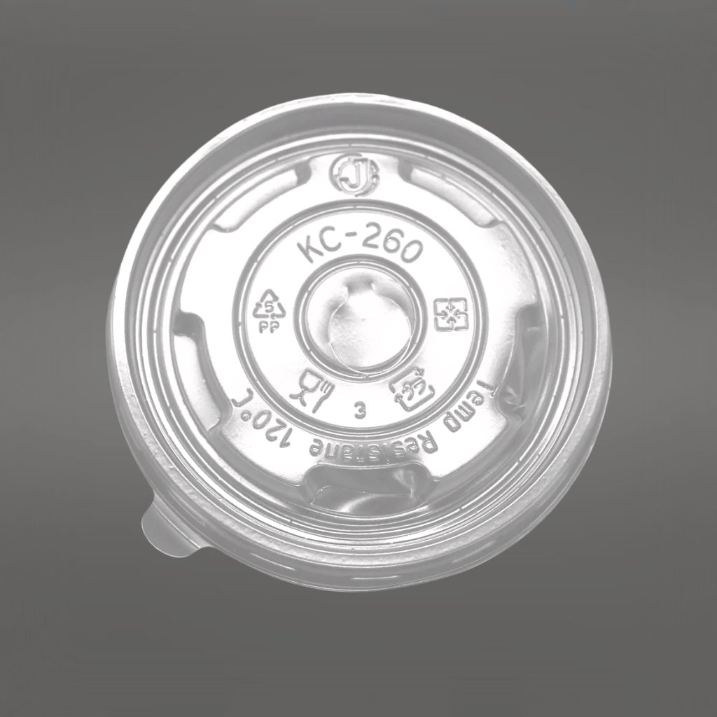 JC95 | 9.5cm Plastic Clear Round Lid | Fit 250P Bowl/PPC-500/PPC-750 ...