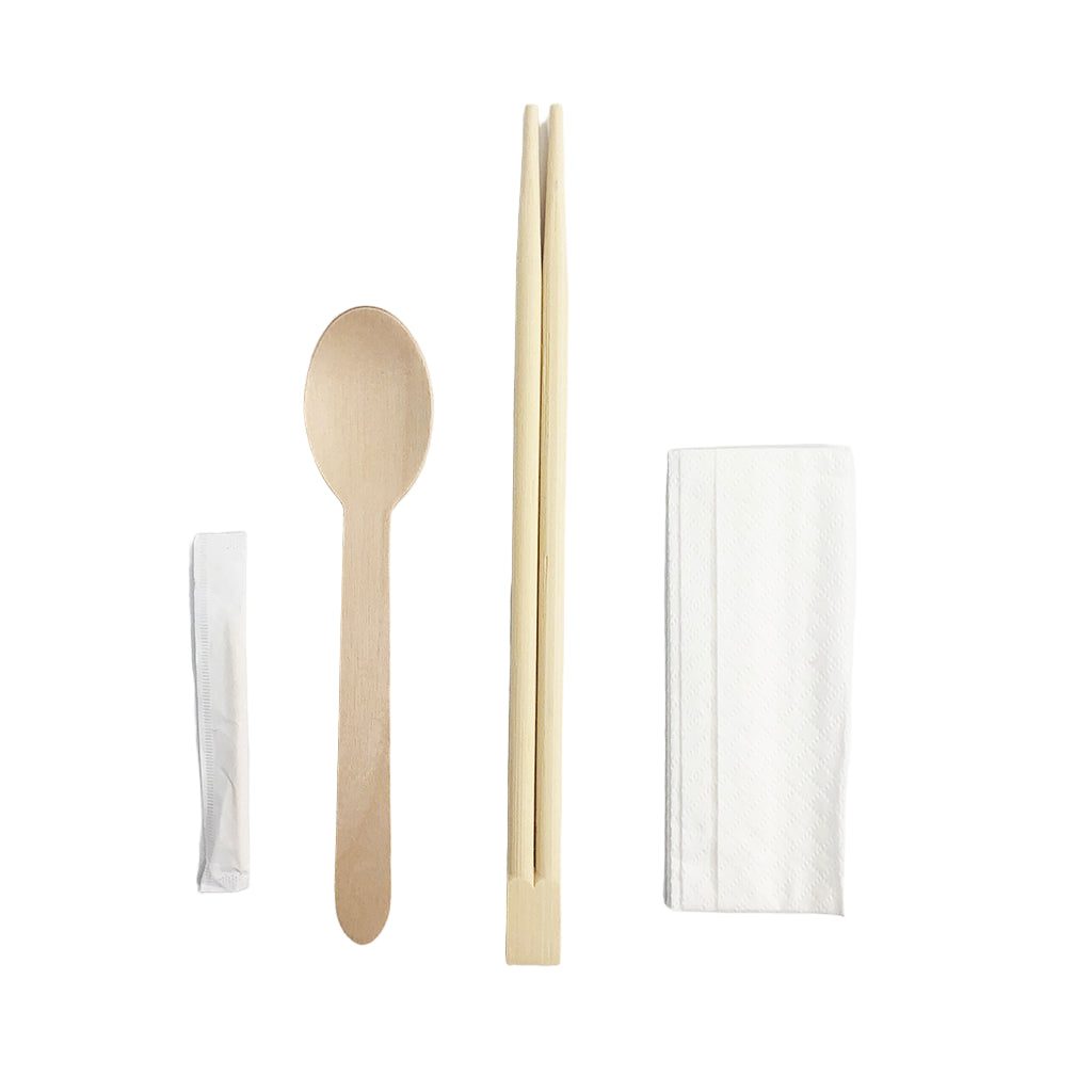 Individually Wrapped Tableware Set | Chopsticks/Spoon/Napkin/Toothpick ...