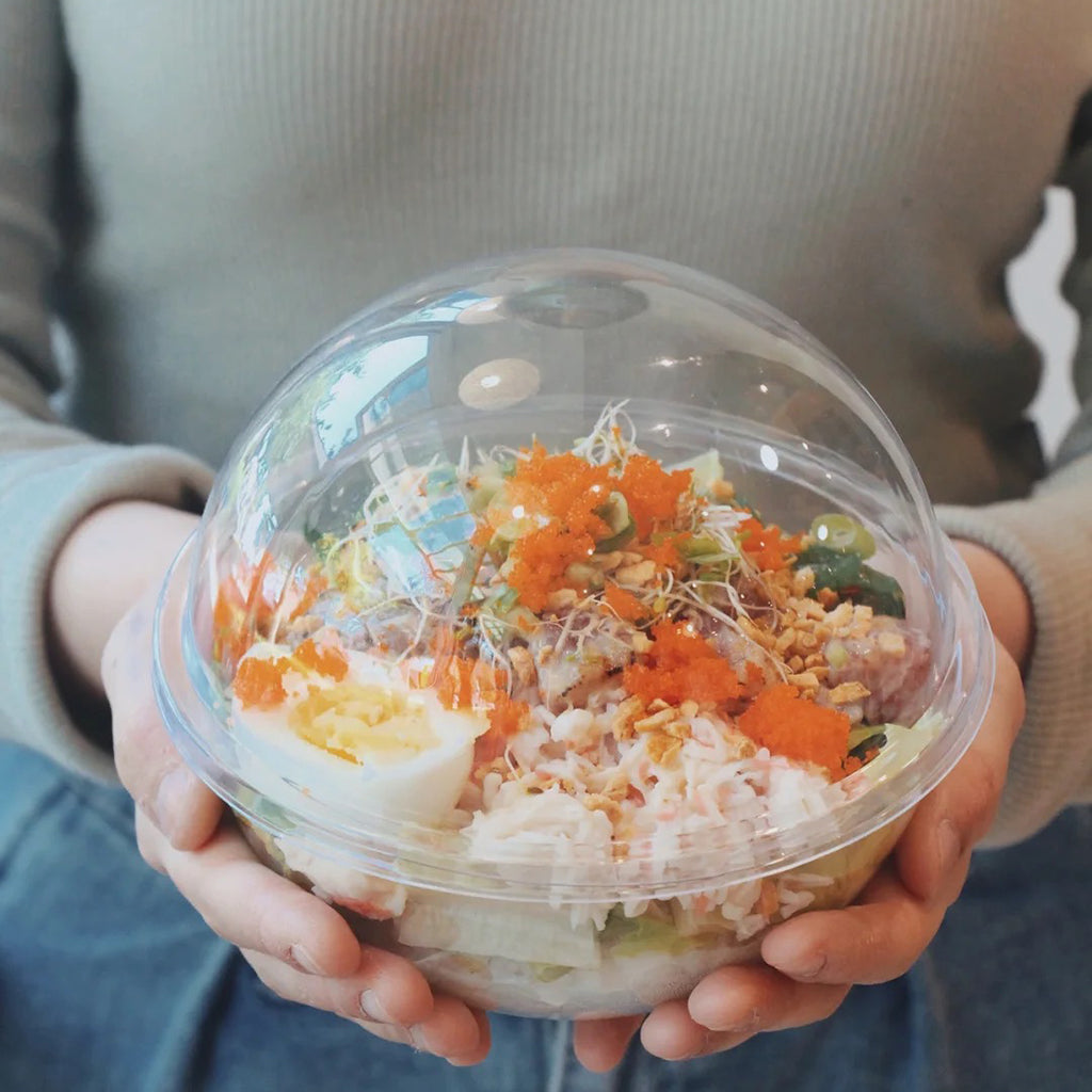 Plastic Spherical Cake Box Ball Shape Clear Dessert Containers-50 Sets ...