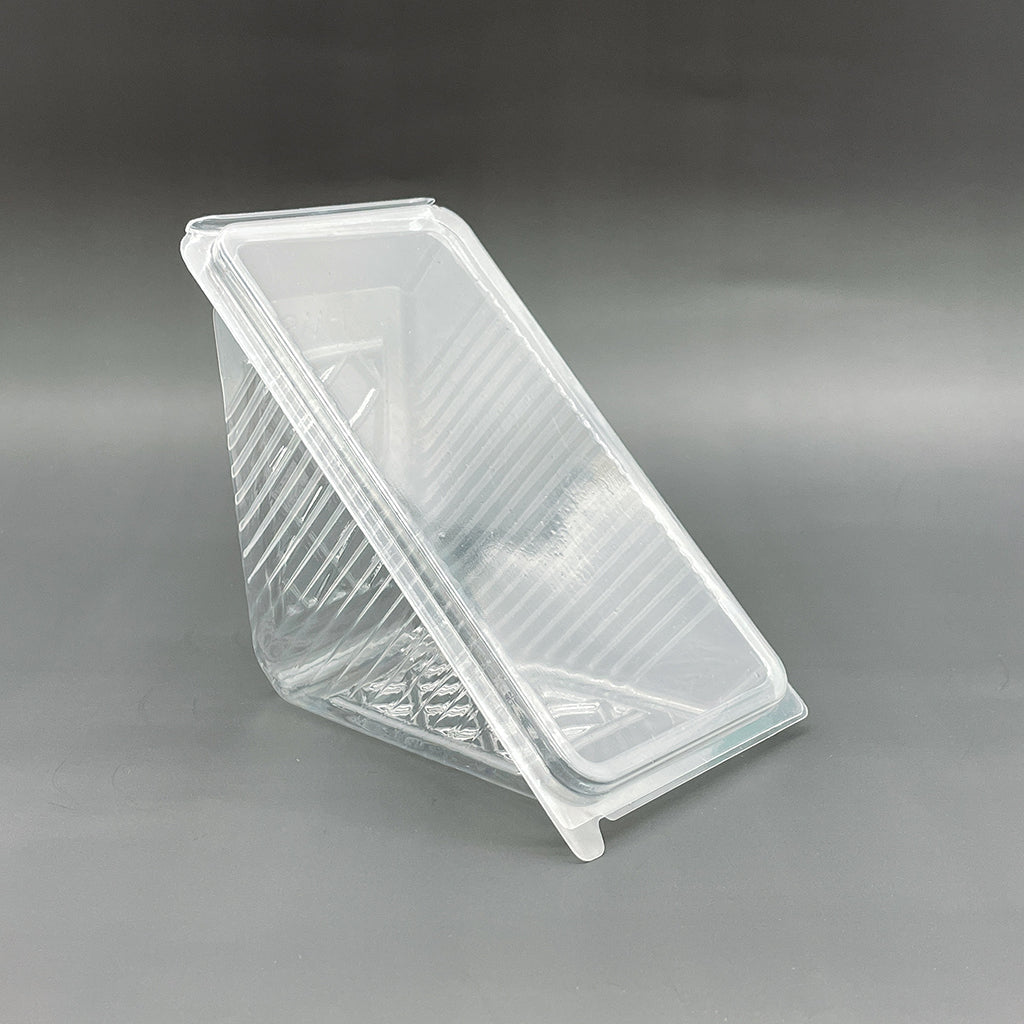 J106 Clear Triangular Hinged Sandwich Container 5.91x2.76x3.94"-500Pcs ...