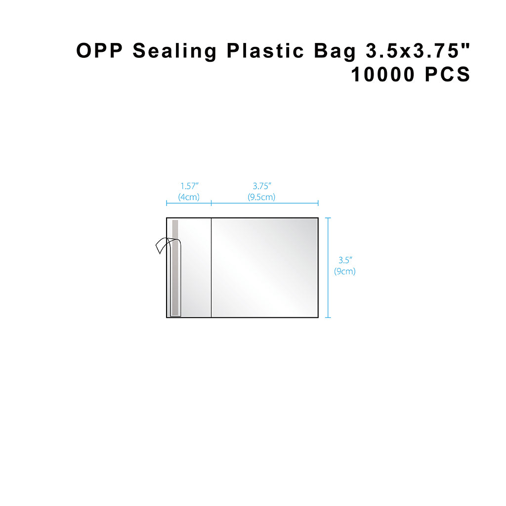 Transparent Self Adhesive Sealing OPP Bag | 3.5x3.75" - 10000 Pcs | HD ...