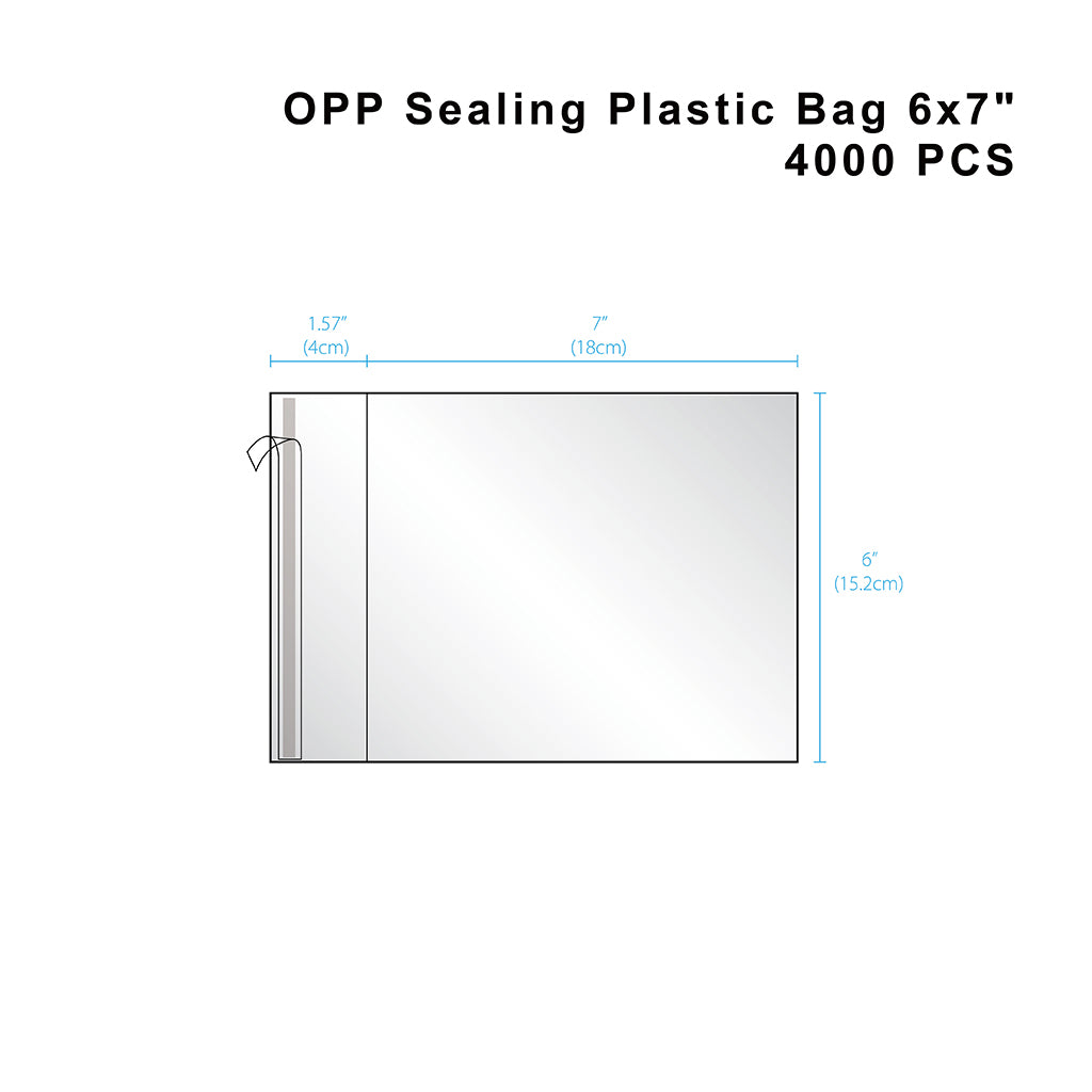 Clear Self Adhesive OPP Bag Cellophane Treat Bag | 6x7" – HD Bio Packaging