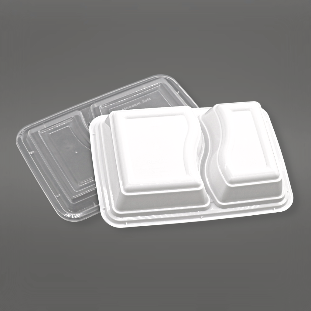 RE-232 | HD 32oz Plastic White Rectangular To Go Container W/ Lid – HD ...